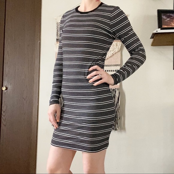 ATM Anthony Thomas Melillo | Dresses | Atm Stripe Stretch Long Sleeve ...